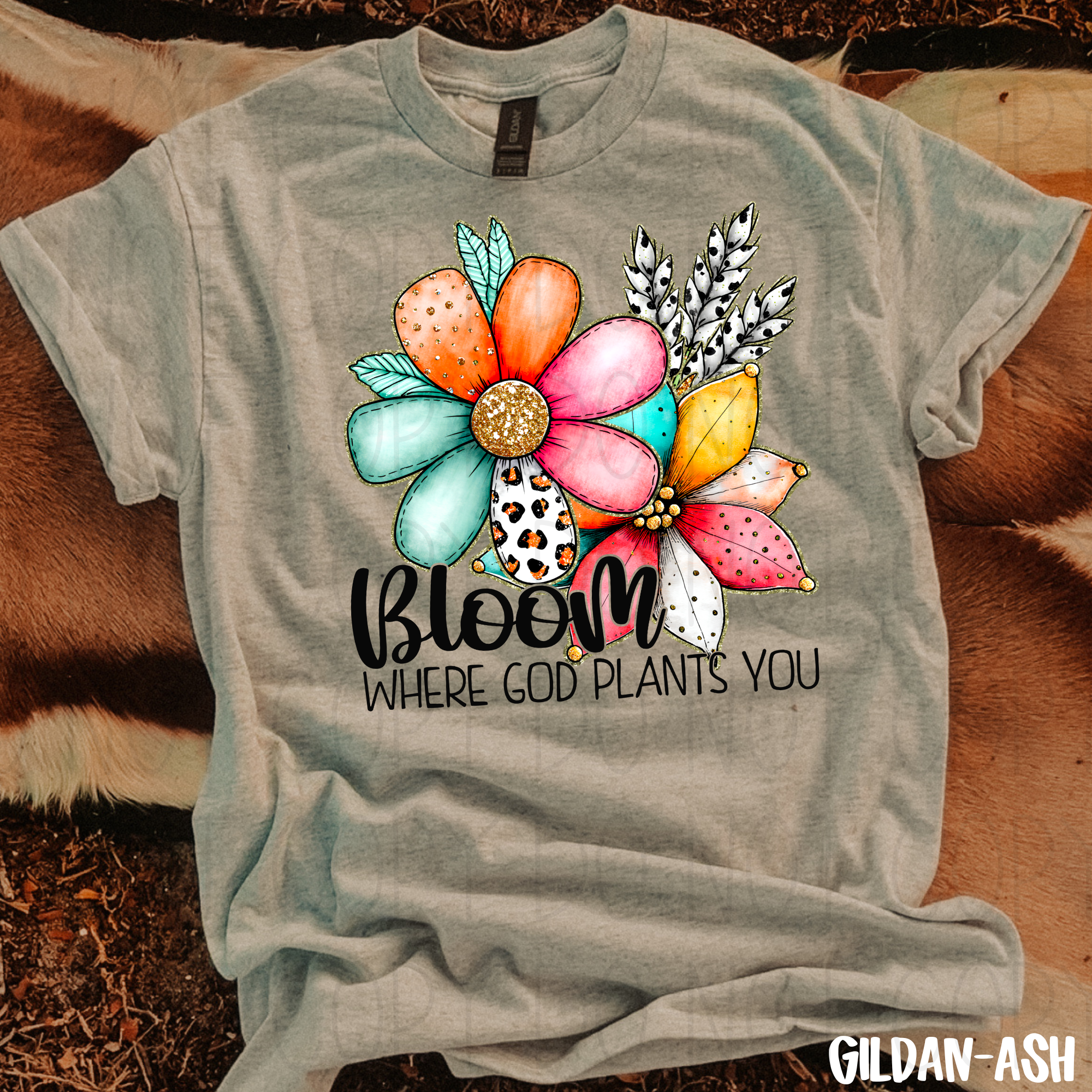 Bloom where God plants- DTF Transfer – D&EC Wholesale