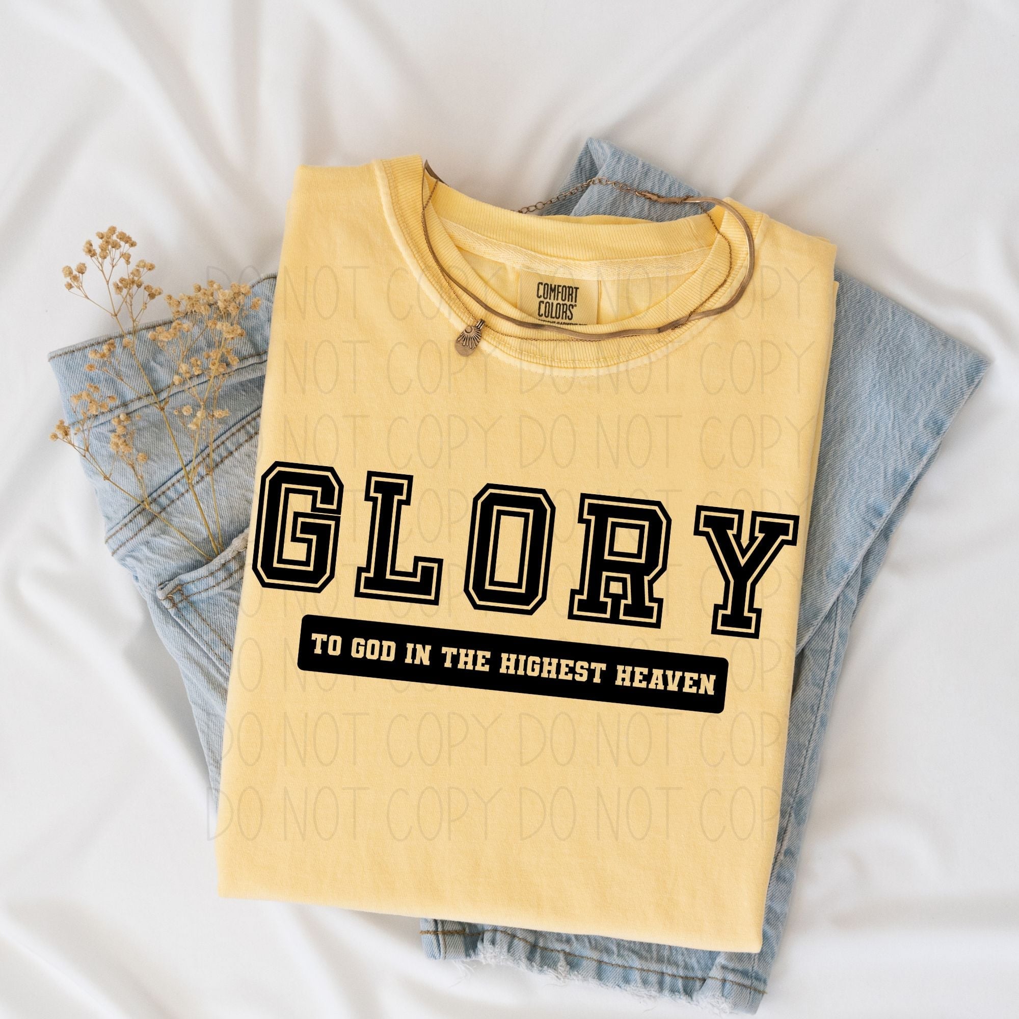 Glory to God in the highest Heaven-black ink – D&EC Wholesale