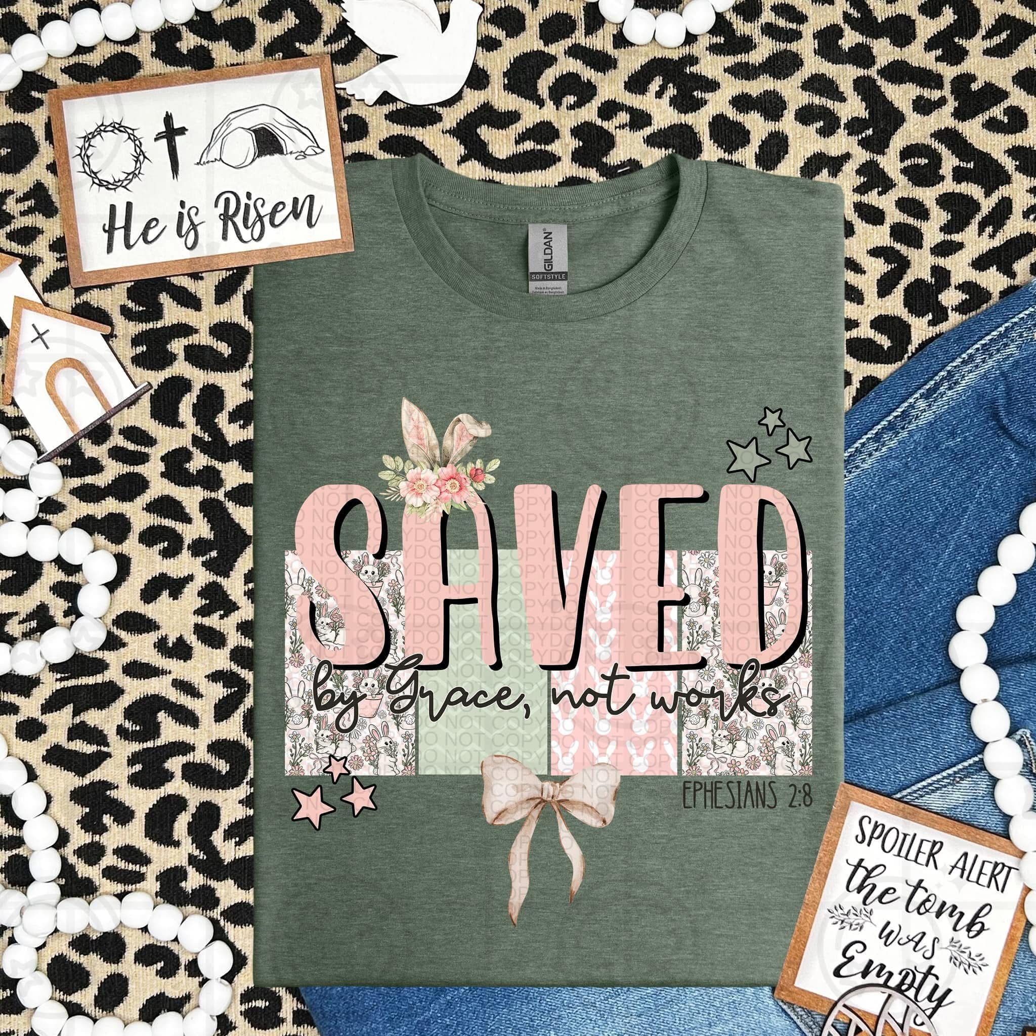 Saved by grace, not works- DTF Transfer – D&EC Wholesale