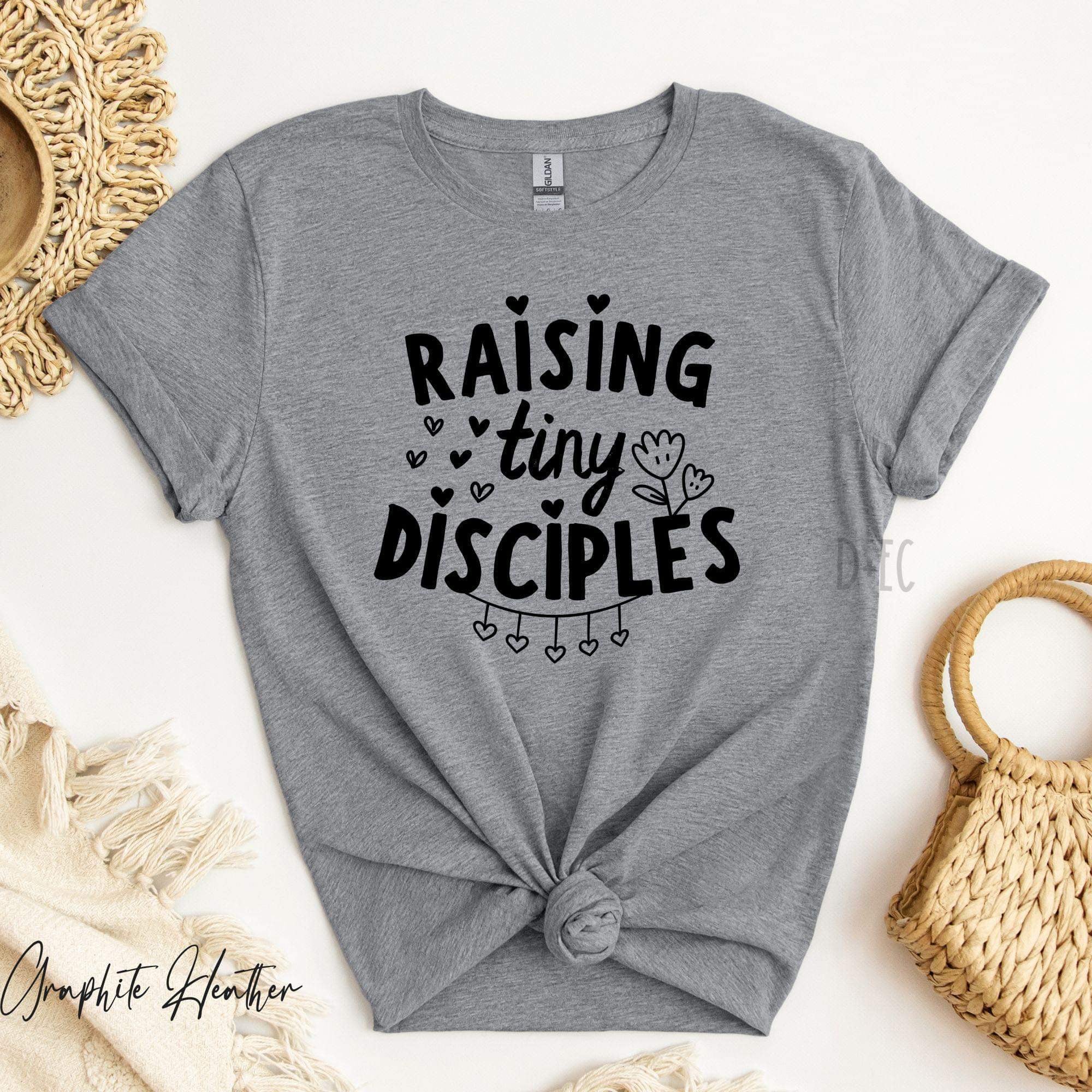 Raising tiny disciples black font - dtf transfer – D&EC Wholesale