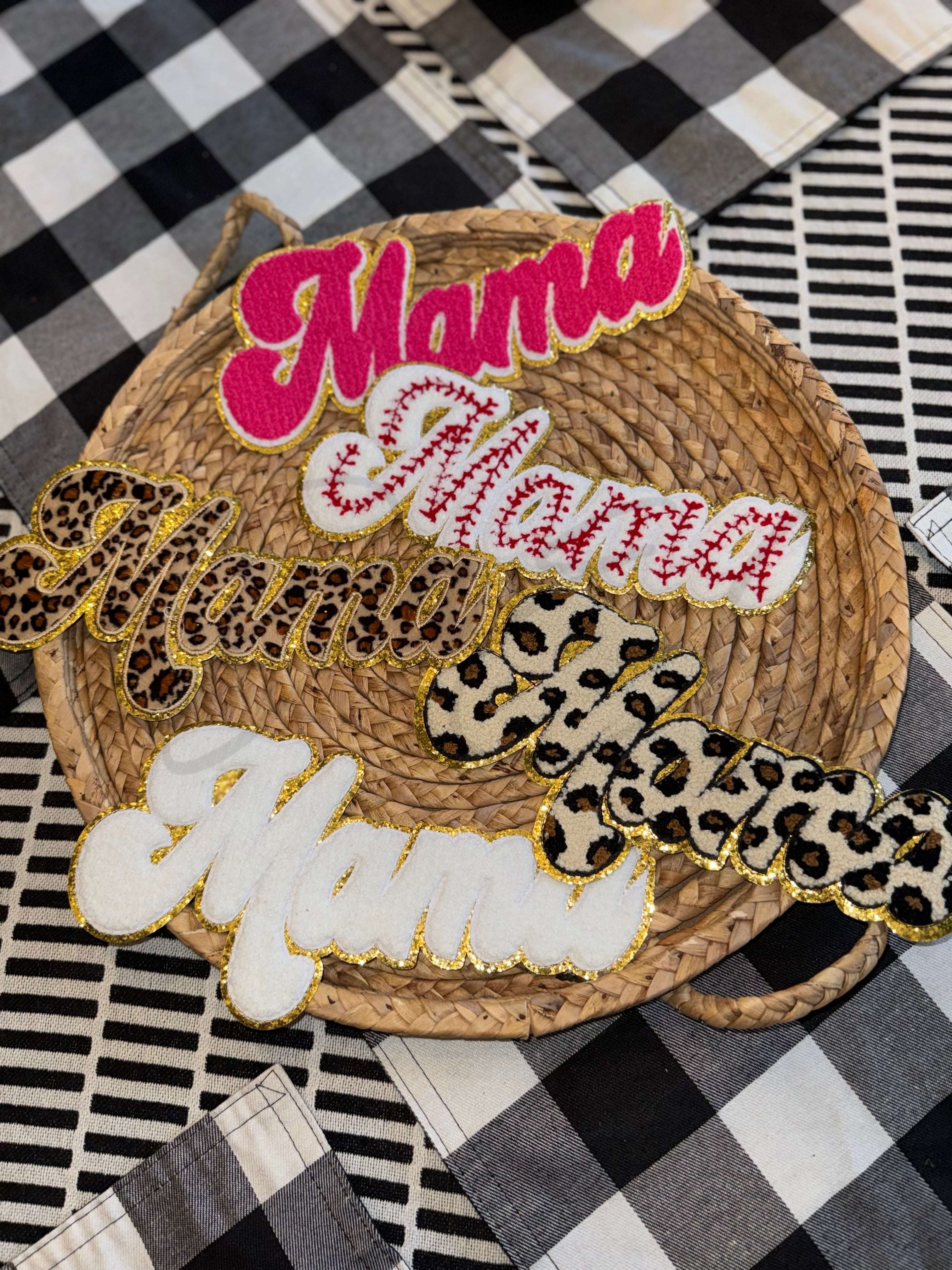 Glitter-Mama-Embroidery Patches- Chenille Patch – D&EC Wholesale