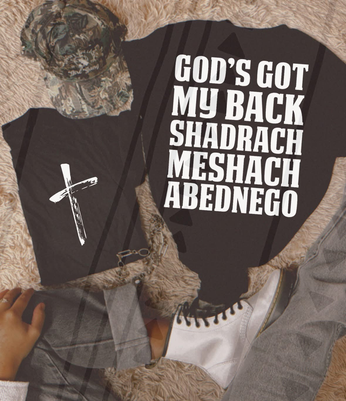 God’s got my back Shadrach Meshach Abednego-dtf transfer – D&EC Wholesale