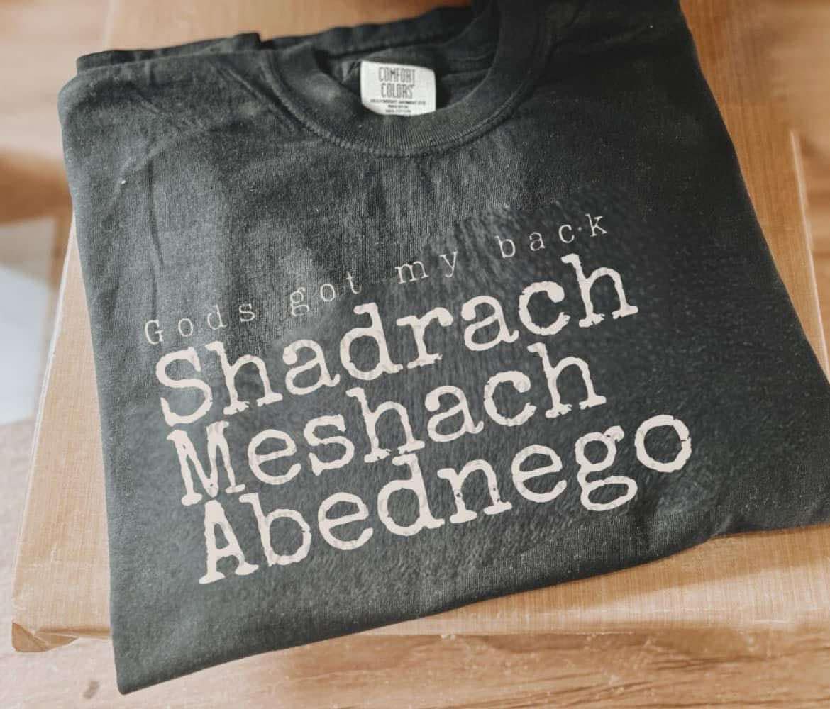 God's got my back Shadrach Meshach Abednego- DTF Transfer – D&EC Wholesale